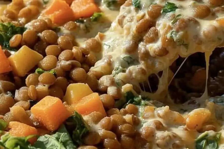 One Pan Creamy Lentils, Japanese Sweet Potatoes, + Kale: An Incredible ...