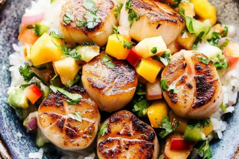 Island-Style Seared Scallops with Mango Salsa: An Amazing Ultimate ...
