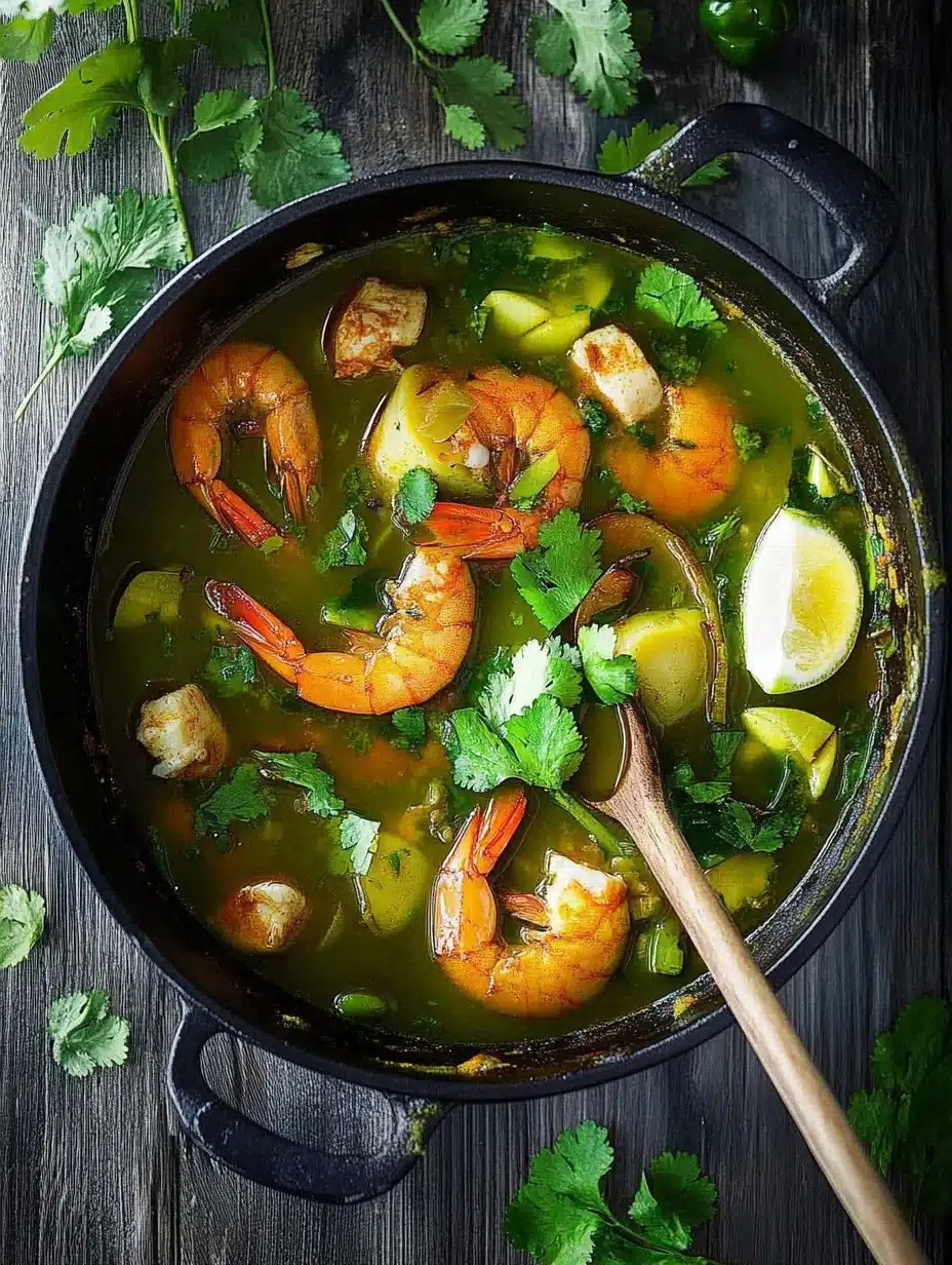 Peruvian Seafood Stew with Cilantro Broth: An Incredible 5-Ingredient ...