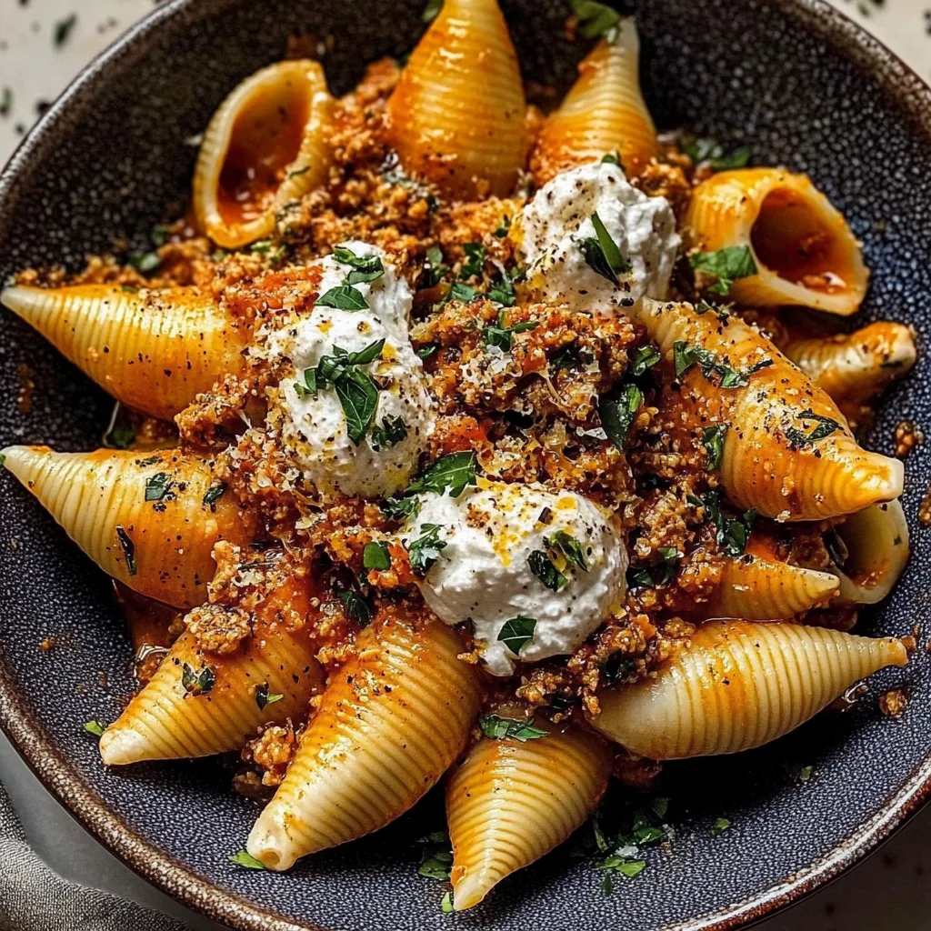 Spicy Unstuffed Shells with Whipped Ricotta: An Incredible Ultimate Recipe - Inspired Recipe Box