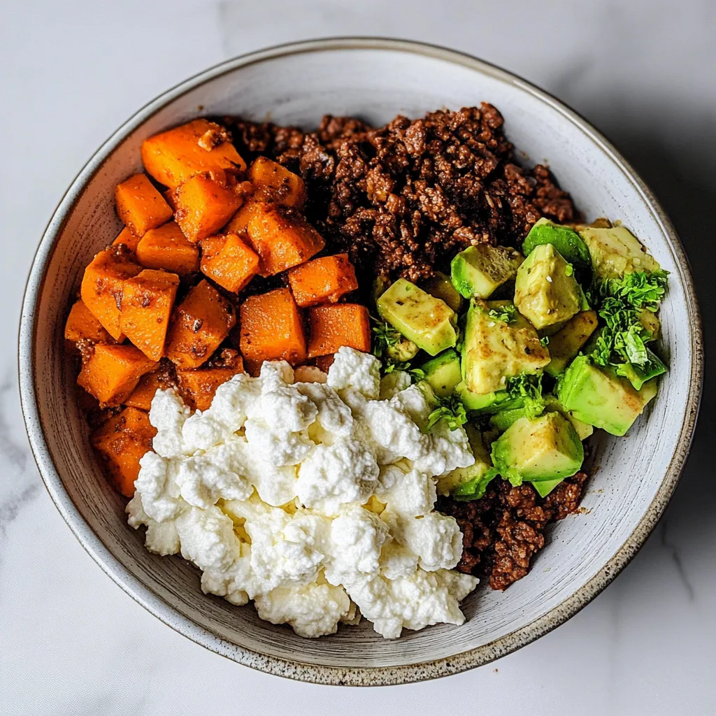 Viral Cottage Cheese Sweet Potato Beef Bowl: An Incredible 7-Ingredient Recipe - Inspired Recipe Box