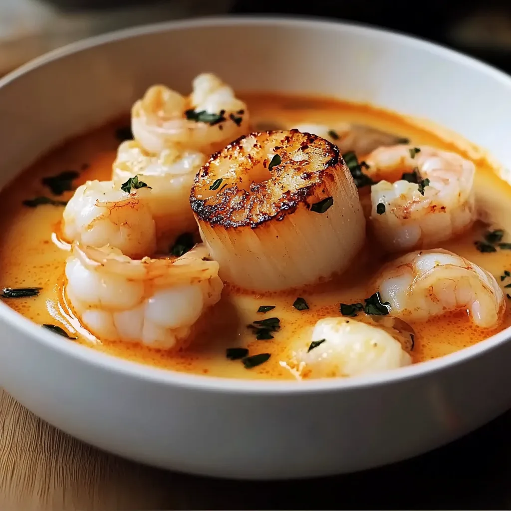 Seafood Bisque with Scallops, Cod, and Shrimp: An Amazing Ultimate ...