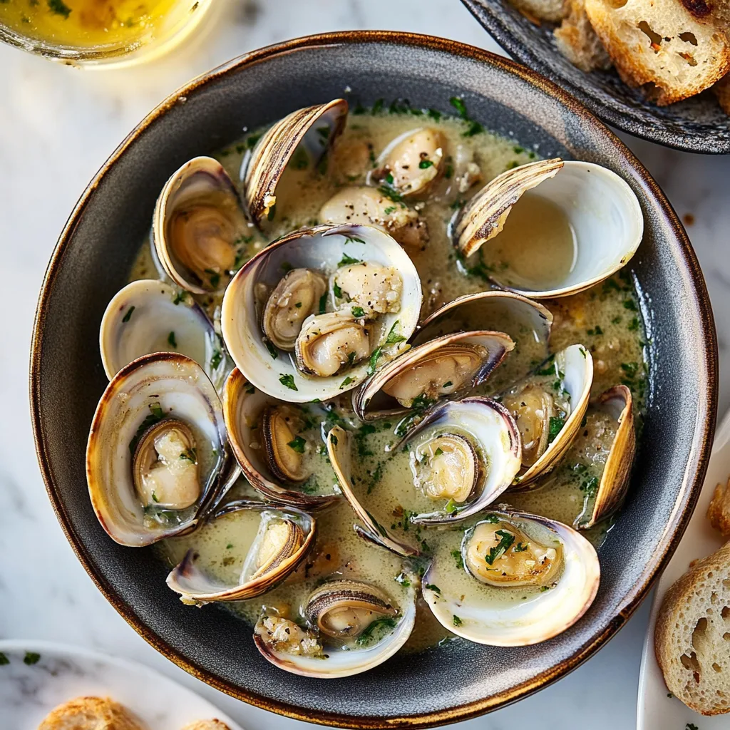Garlic Butter Clams with White Wine Cream Sauce: An Incredible Ultimate ...