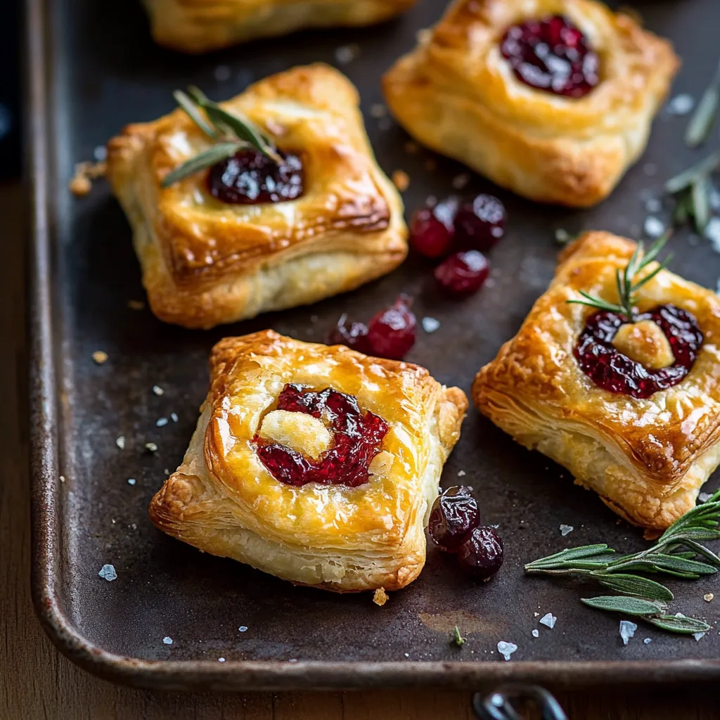 Mini Pastry Wrapped Cranberry Baked Brie Bites: An Amazing Ultimate ...