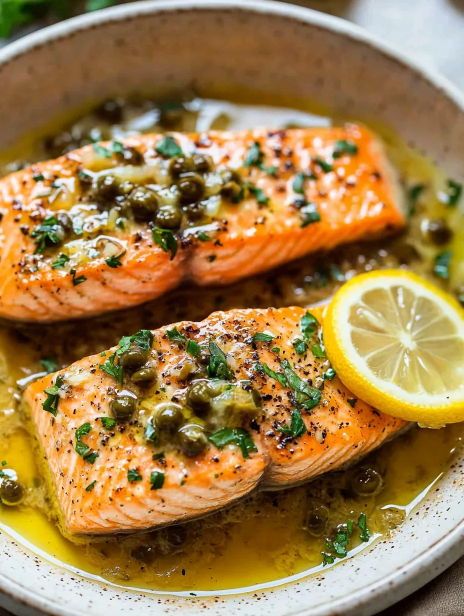 Salmon with Lemon Caper Butter: An Amazing Ultimate Recipe - Inspired ...
